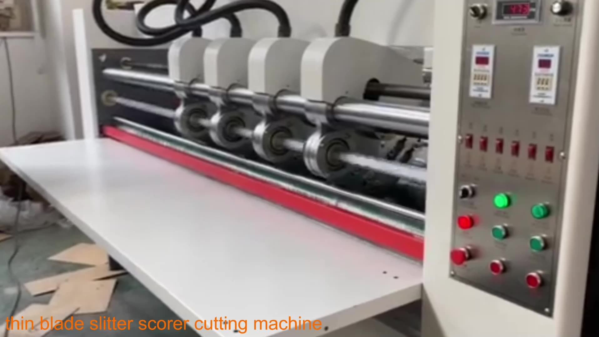 Thin Blade Slitter Scorer Corrugated Carton Box Making Machine ...