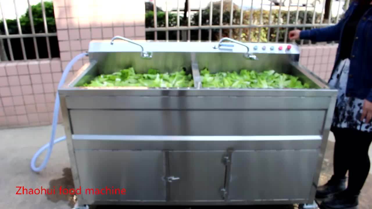 Doble Tanque De Lavado De Frutas Y Verduras Máquina De Lechuga Lavadora ...