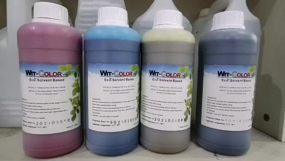 Wit Color Ultra 9000 Eco Solvent Ink For Dx5 Dx7 I3200 Xp600 Printhead ...