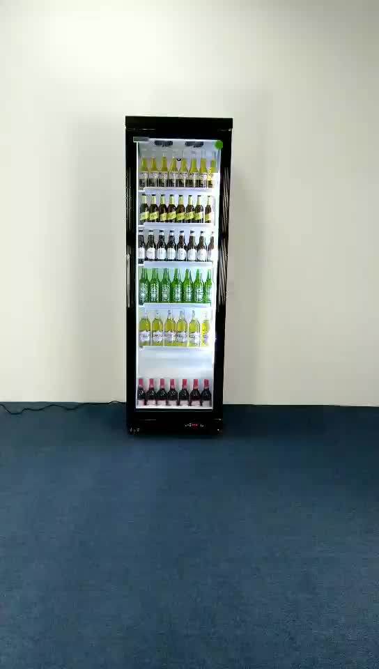 418l Single Glass Door Beer Freezer Fridge Supermarket Commercial ...