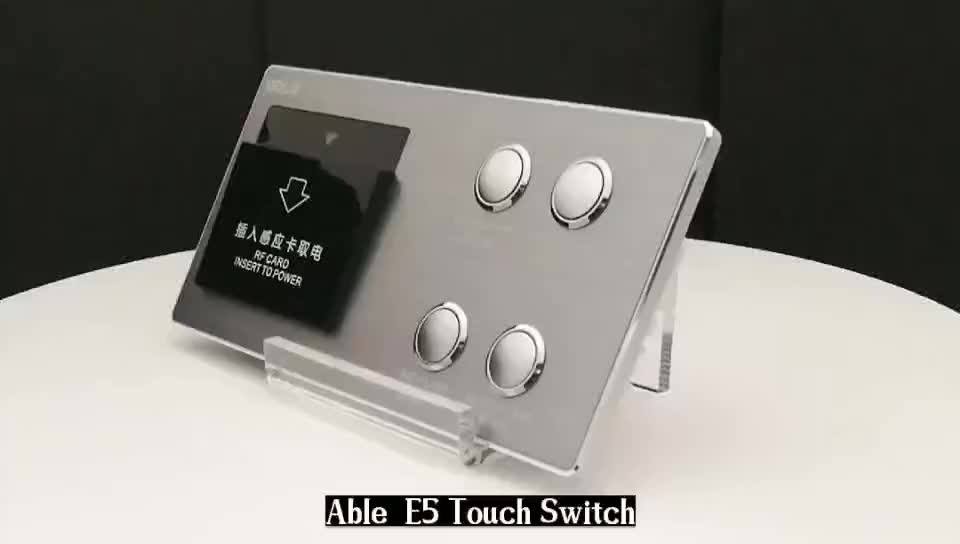 Smart Hotel Electrical Touch Screen Light Switch Wall Switch And Socket ...