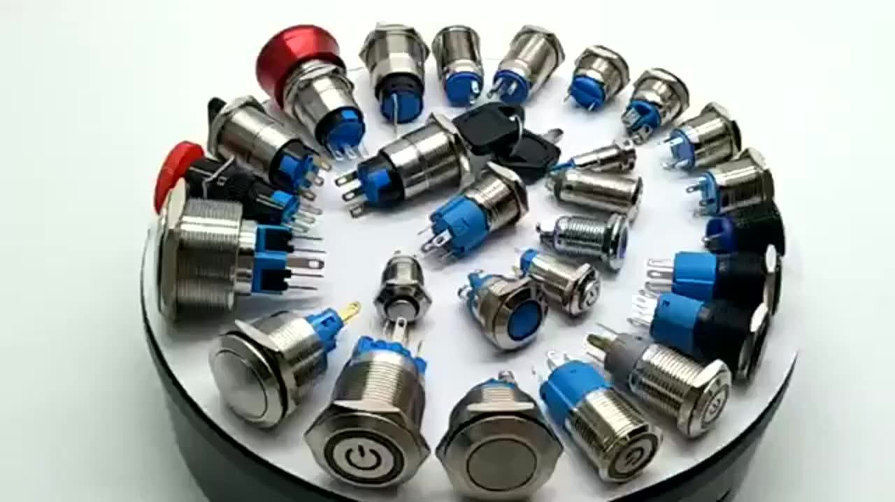 Latching/momentary 19mm Customization Symbols Metal Brass Stainless ...