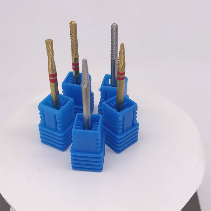 Double Coarse Cut Cylindrical Round End Carbide Dental Burs Podiatry ...