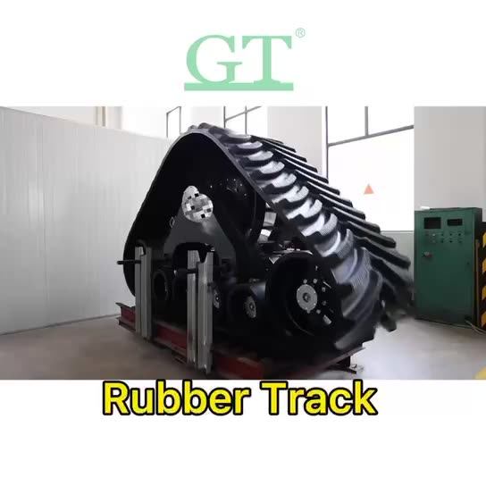 Harvest Machine Triangle Crawler Track System Replace Tyre Rubber Track ...