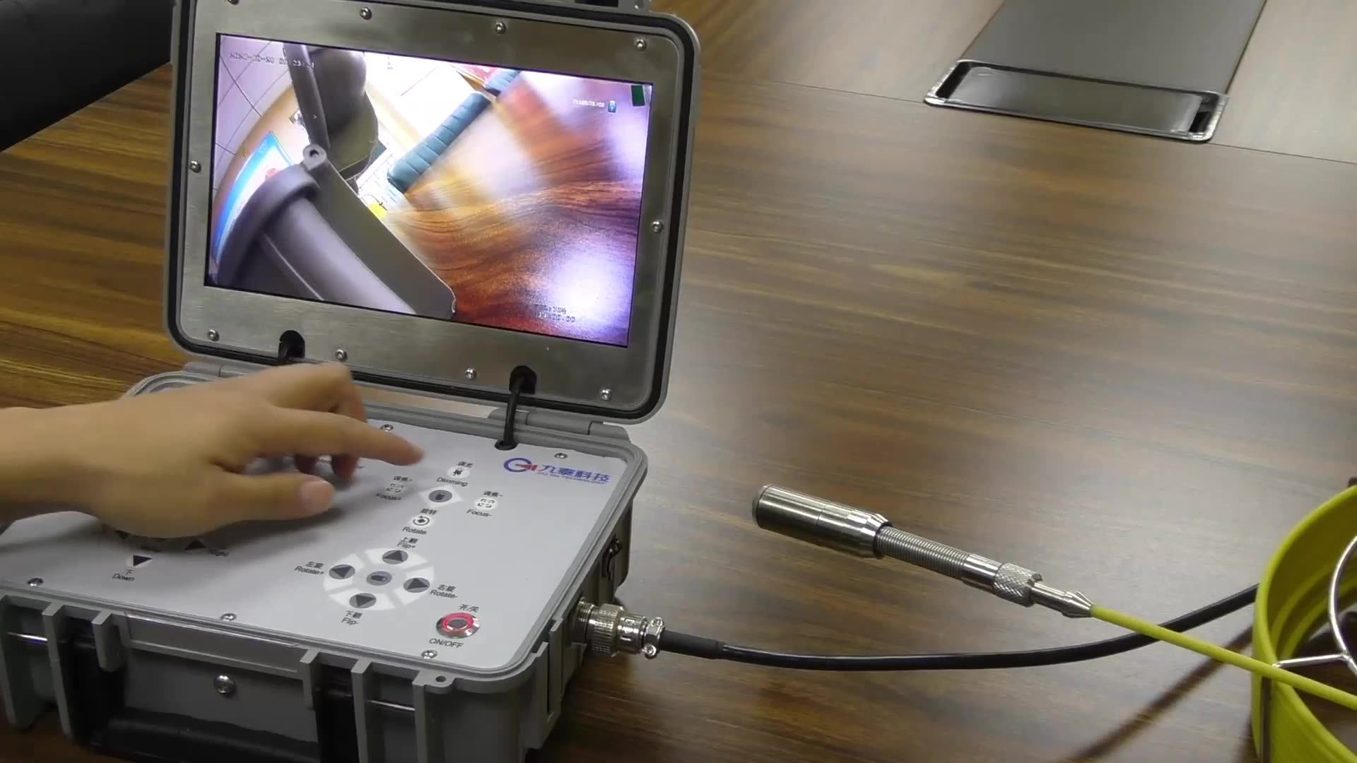 10 Inch Sewer Duct Drain Pipe Video Intervene Inspection Borescope Push ...