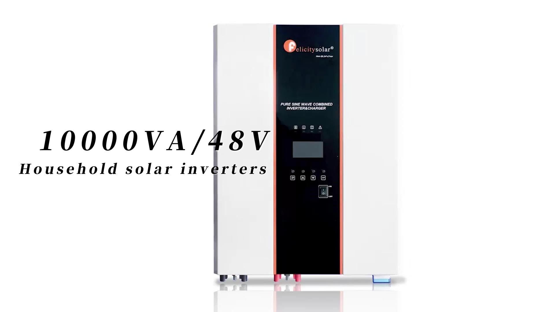 Felicity Hybrid Solar Inverter 10kva 8kw 48v Inbuid With 120a Mppt ...