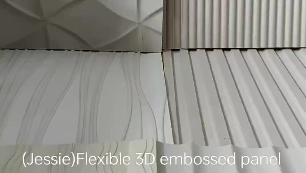 600*2400mm 3d Wood Pulp Flexible Mdf Cupboard Door Panels Embossed ...