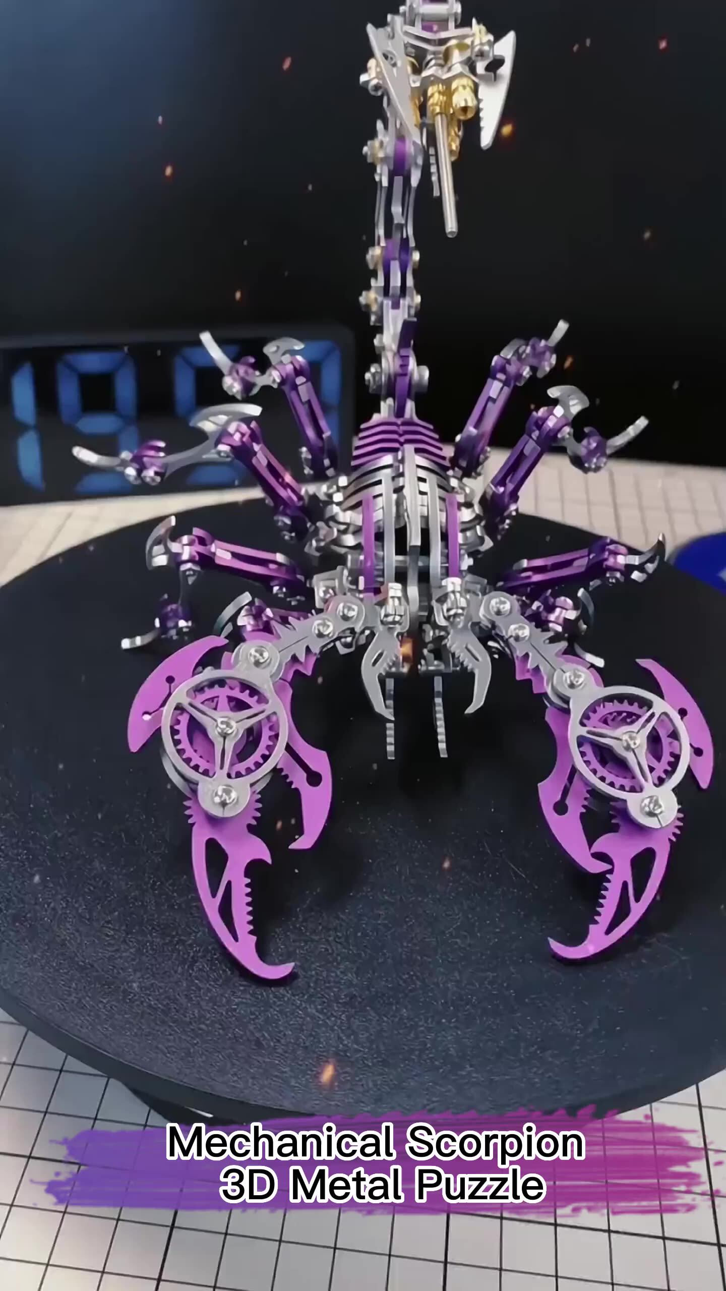 Diy Mechanical Scorpion Brain Teasers Jigsaw Toy Metal Building Blocks ...