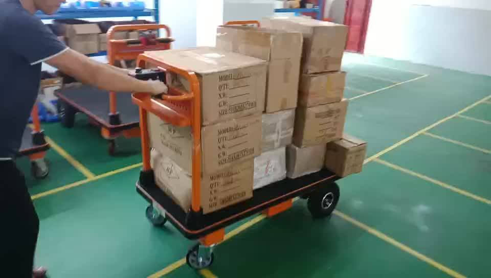 Manufacture Factory Electric Platform Cargo Flat Trolleys Warehouse ...