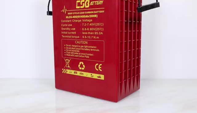 Csbattery 6v 200ah High-temp Deep Cycle Power Storage Gel Battery For ...