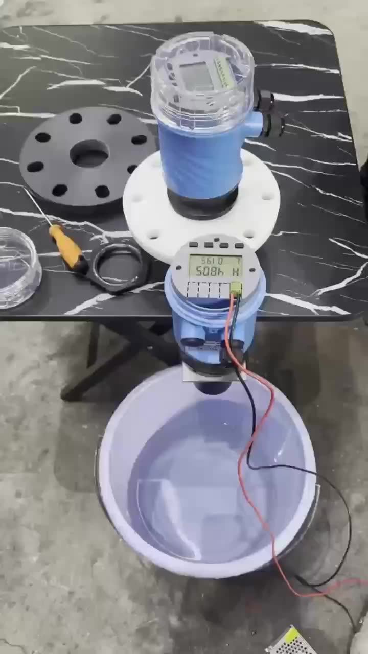 Granary Silo Grain Level Measurement Ultrasonic Level Meter Gauge 420ma ...