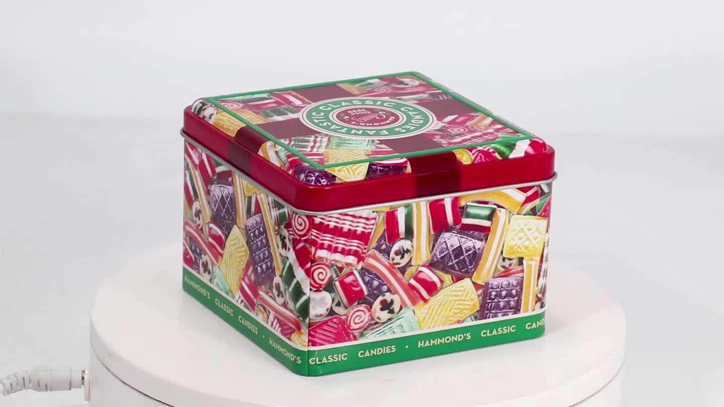 Cymk Printed With Red Color Chinese Tea Metal Tin Box - Buy Metal Tin ...