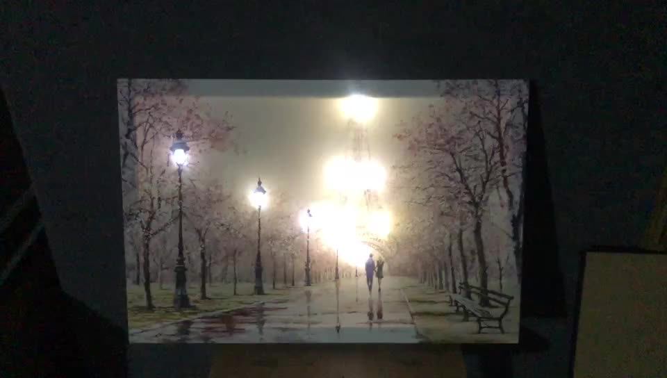 Christ Religion Christian Wall Art Jesus Print Picture Led Light Framed ...