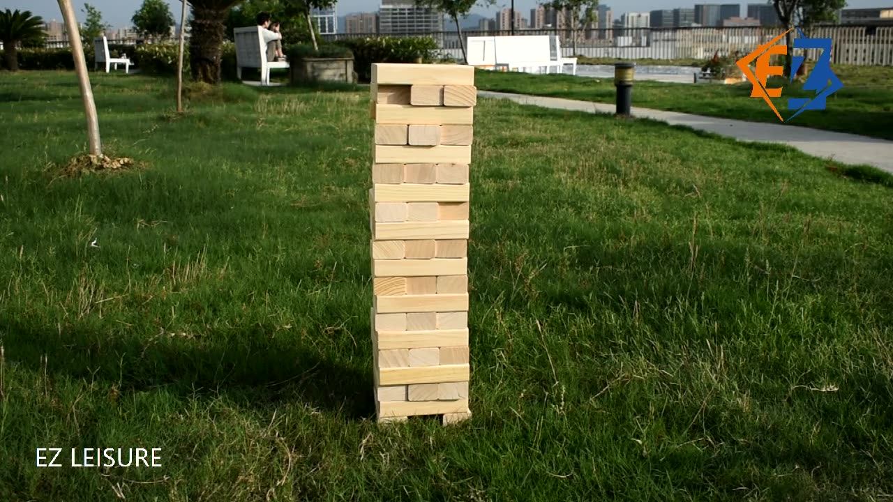 Timber Stacking Blocks Tumbling Tower Board Games Wooden Building ...