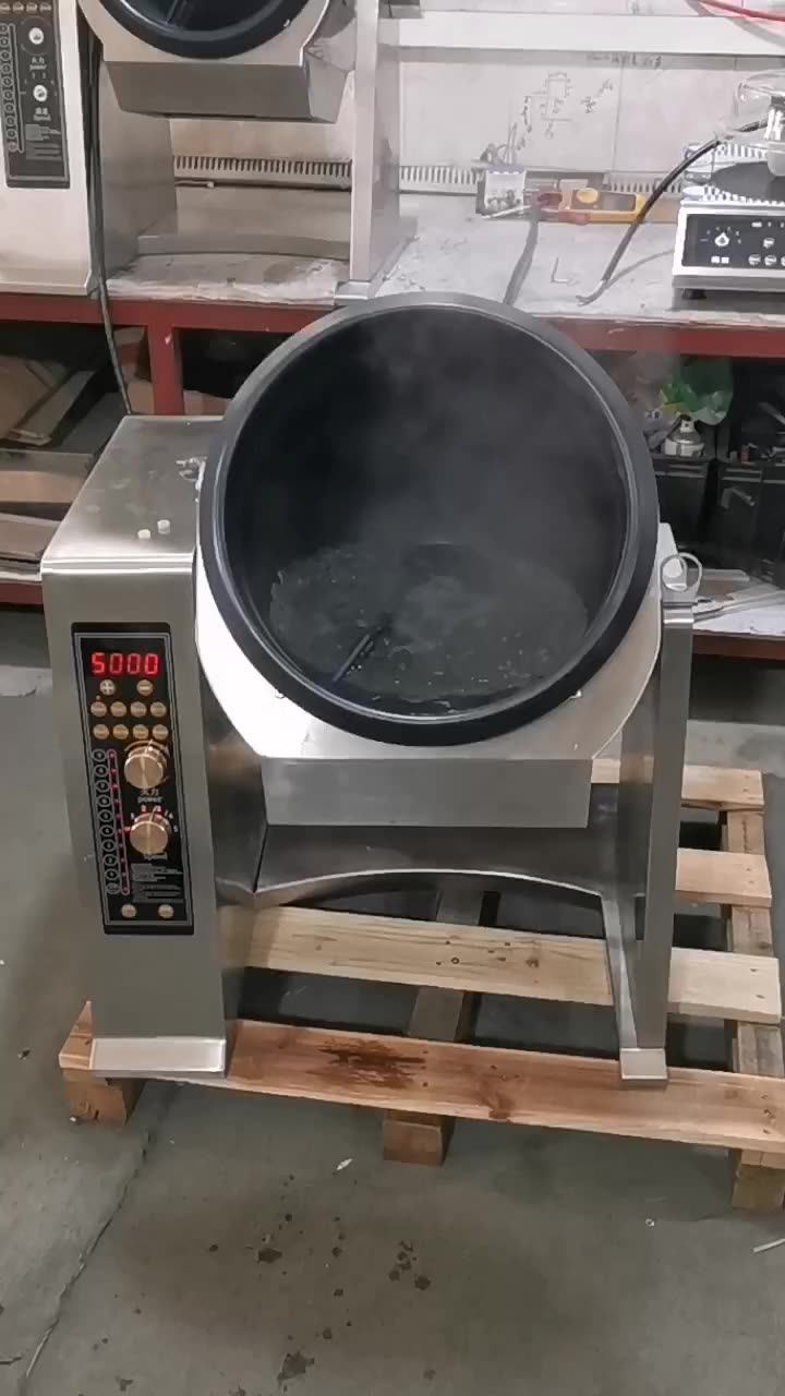Restaurant Kitchen Automatic Iron Wok Stir Fryer Robot Auto Cooking ...