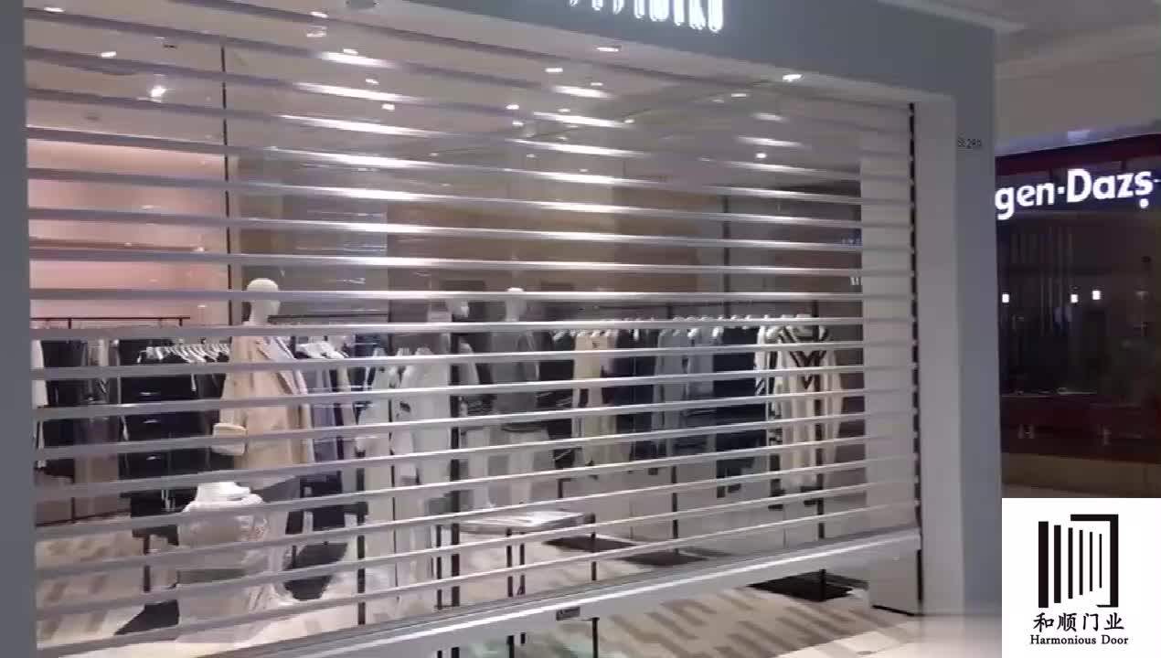 Factory Transparent Polycarbonate Roller Shutter Door Plastic ...