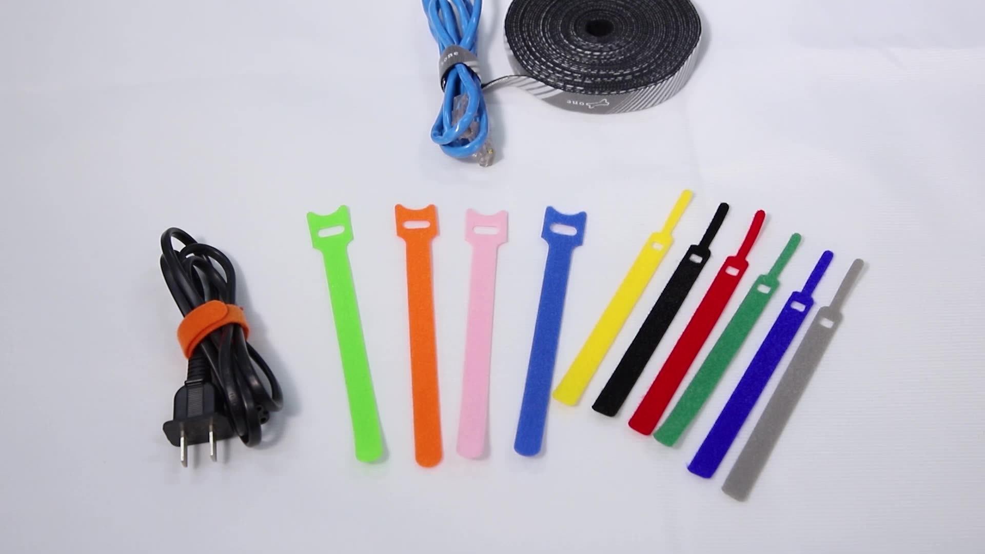Wholesale Custom Velcroes Cable Tie Self-locking Wire Hook And Loop ...