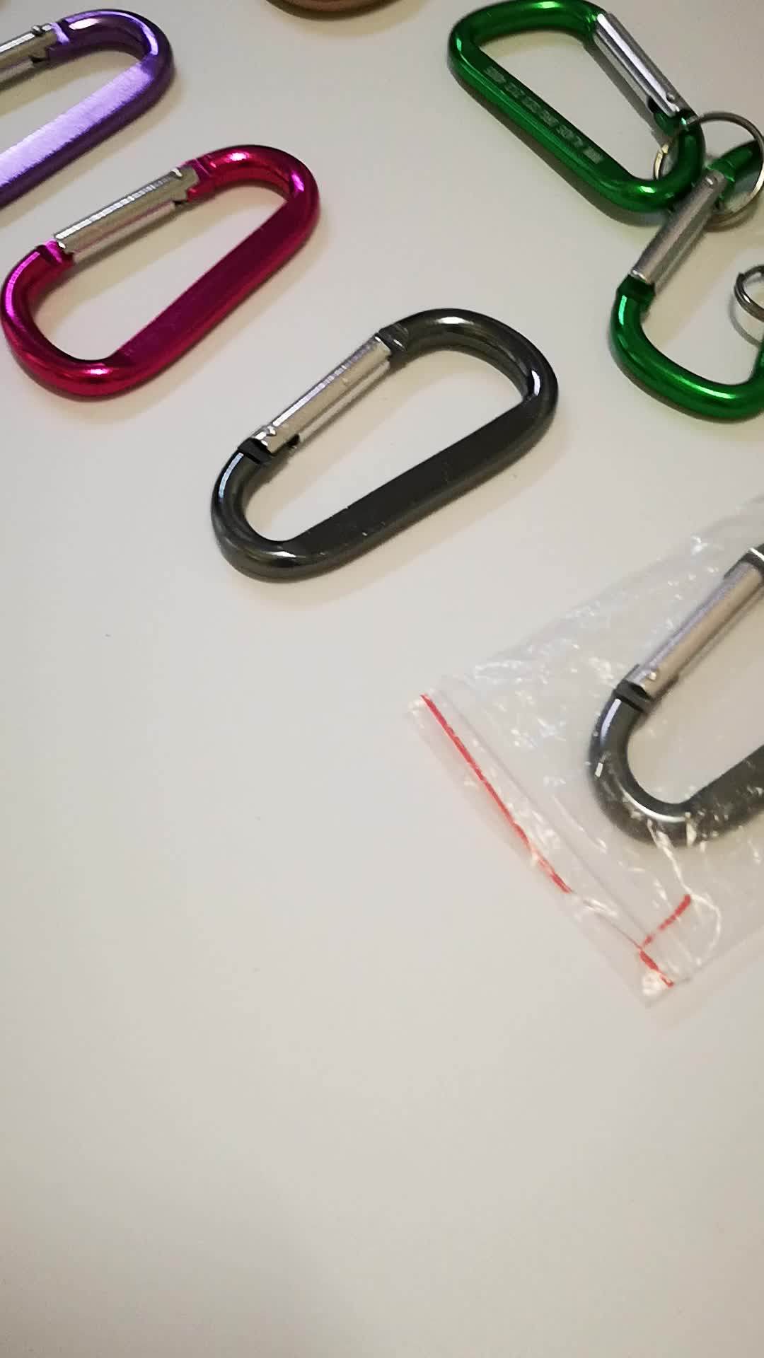 Custom D Shape Outdoor Metal Carabiner Clip Keychain/carabiner Hook ...