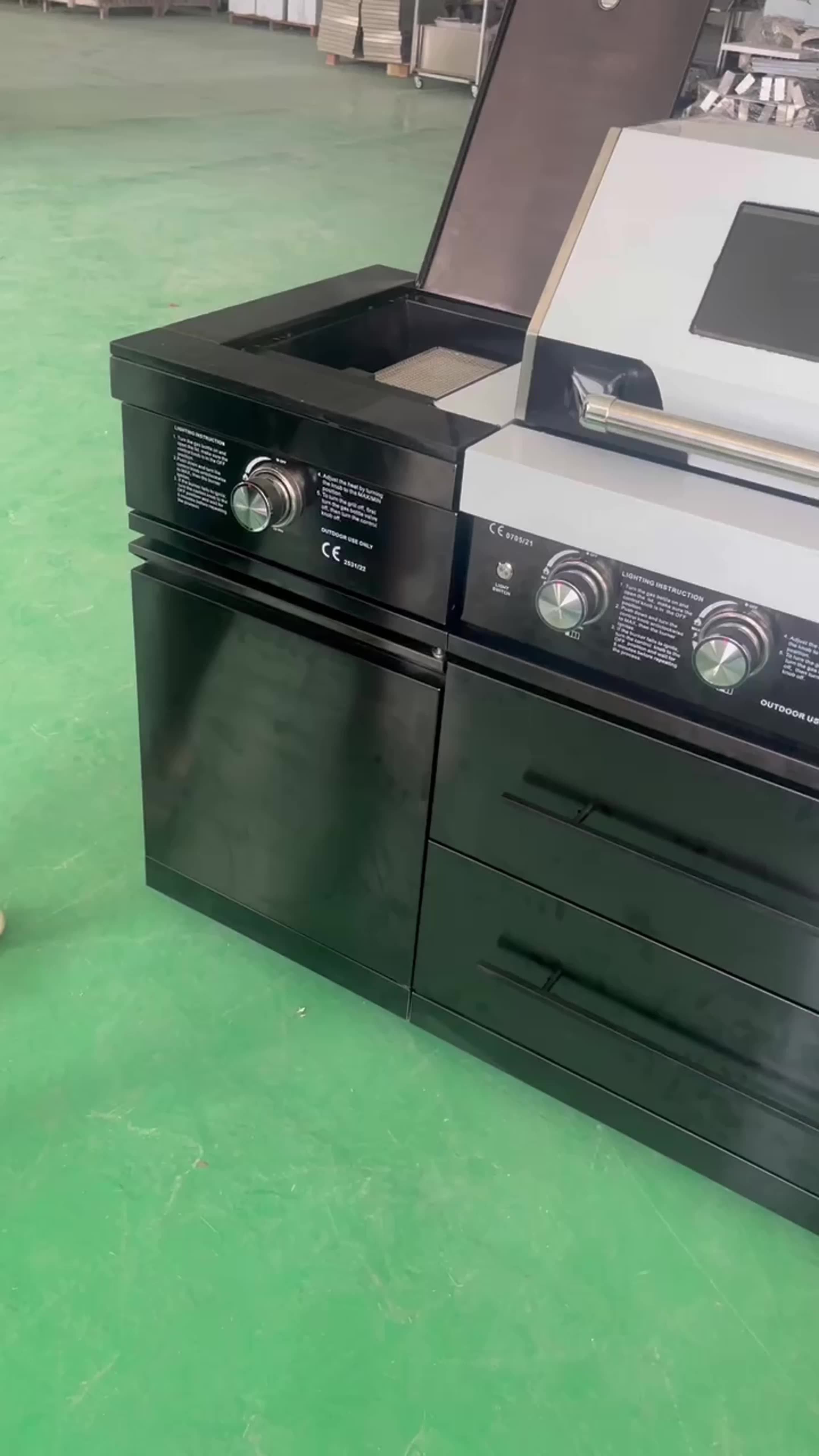 Modular Outdoor Bbq Kitchen 304 Stainless Steel Outdoor Kitchen Can ...