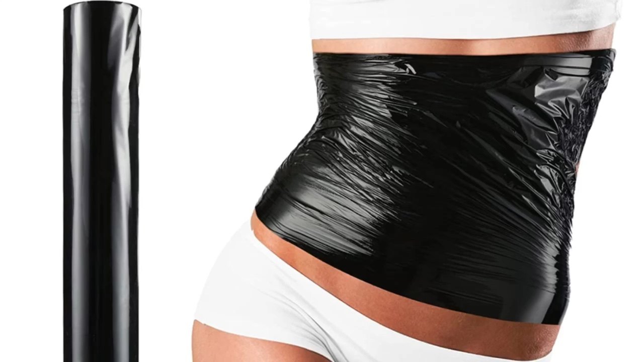 60 Maters Black Slimming Plastic Tummy Wrap Body Osmotic Film Weight ...