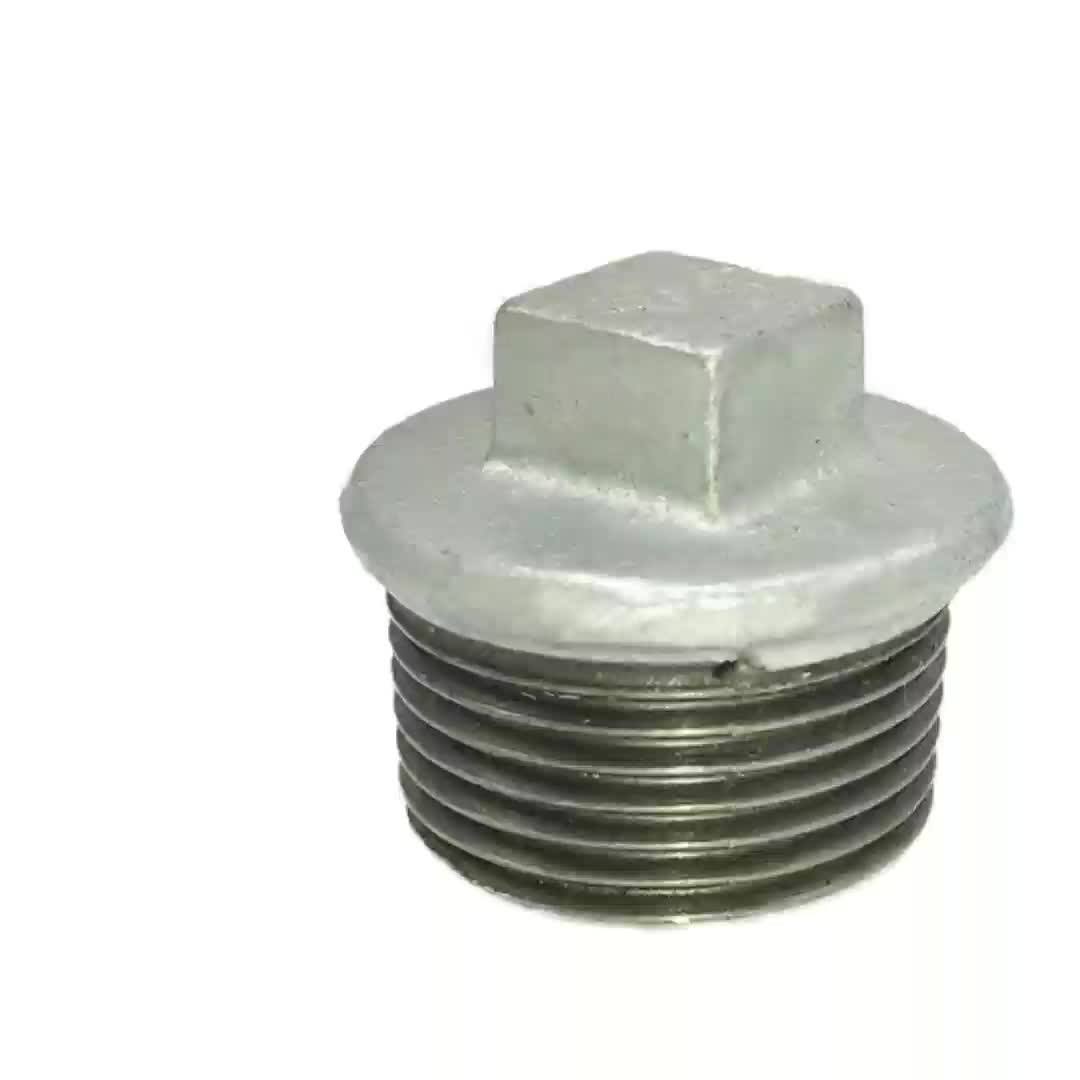 Ce Malleable Galvanized Iron Hex Head Countersunk Threaded Plug 1 ...