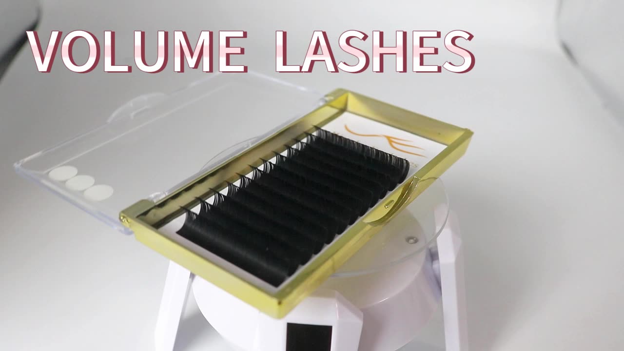 Wholesale Classic Hybrid Volume Mega Silk Lash Trays Matte Black Lash Extensions Cashmere ...