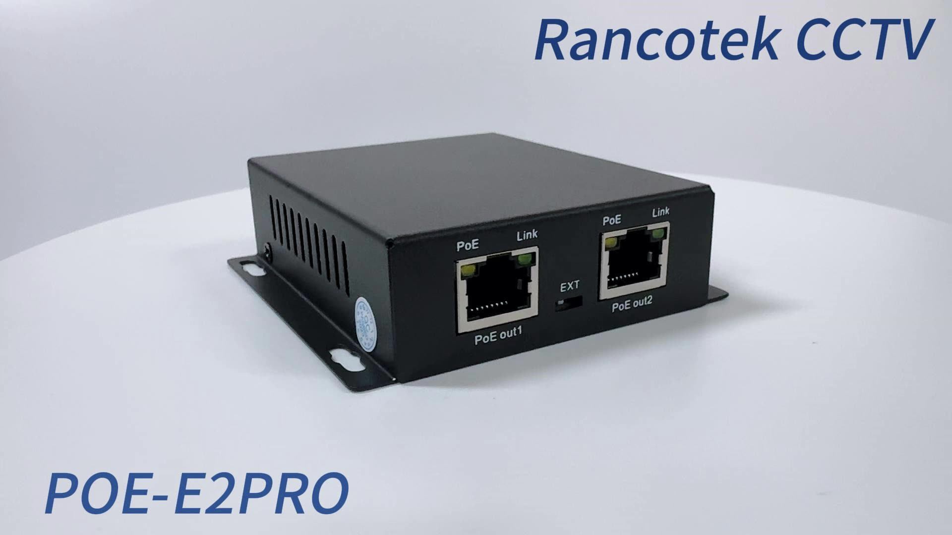 2 Port Gigabit Network Vlan Poe Extender Repeater Ieee802.3af/at 10/100 ...