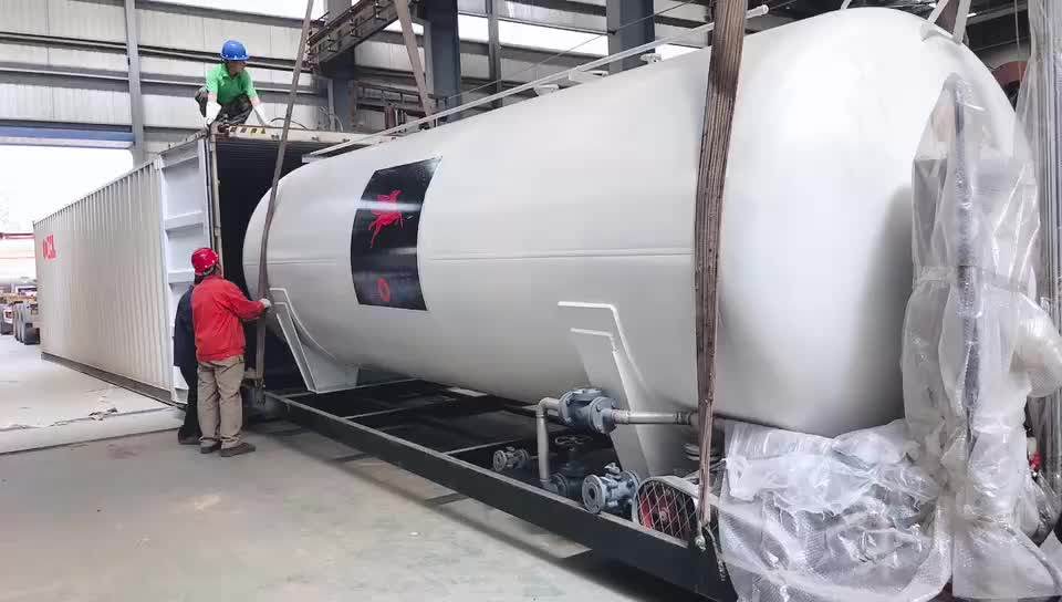 3ton Mini Lpg Gas Refilling Station Skid Tank - Buy Lpg Skid Tank ...