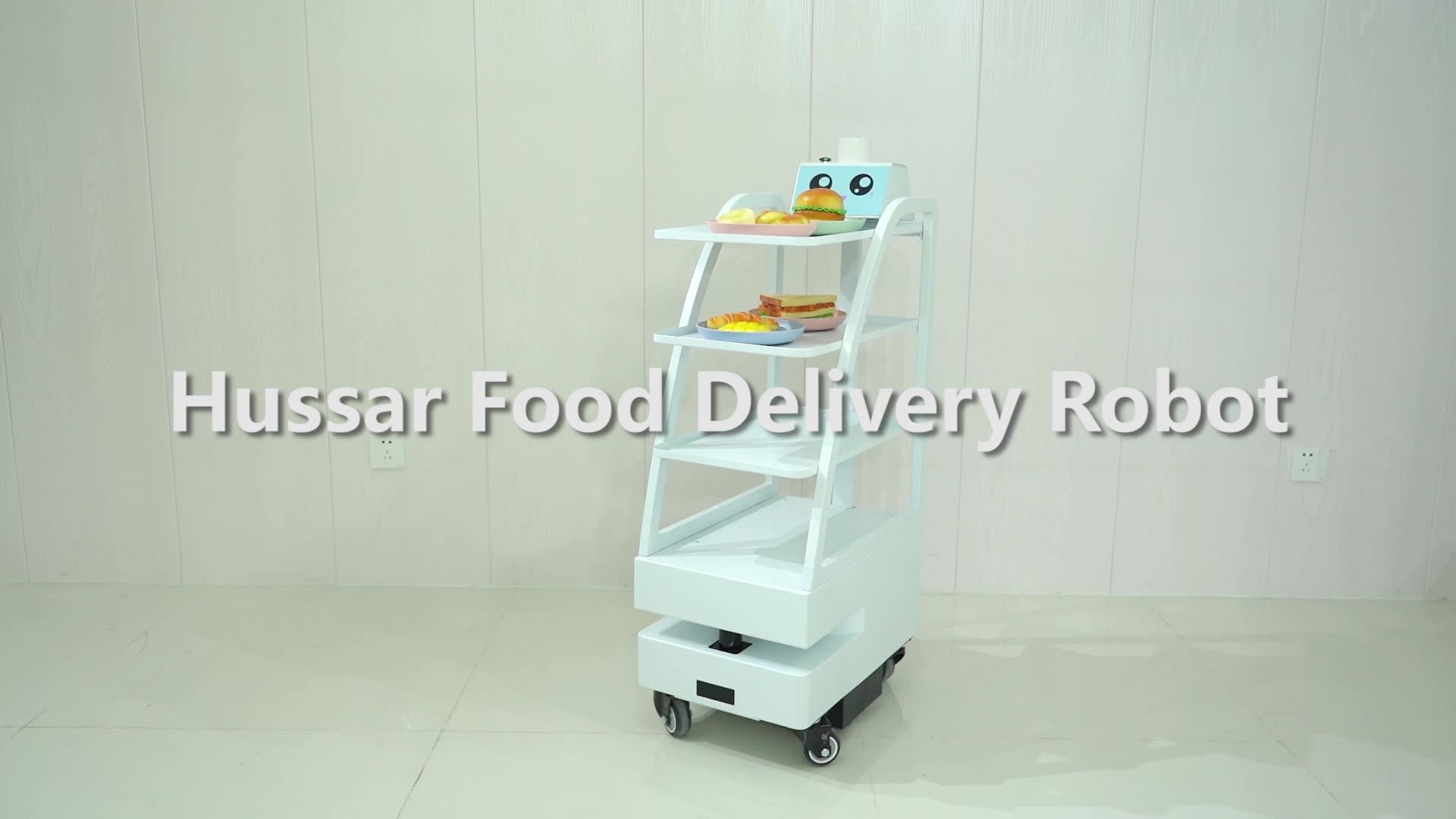Food Delivery Robot Factory Price Intelligent Delivery Trolley ...