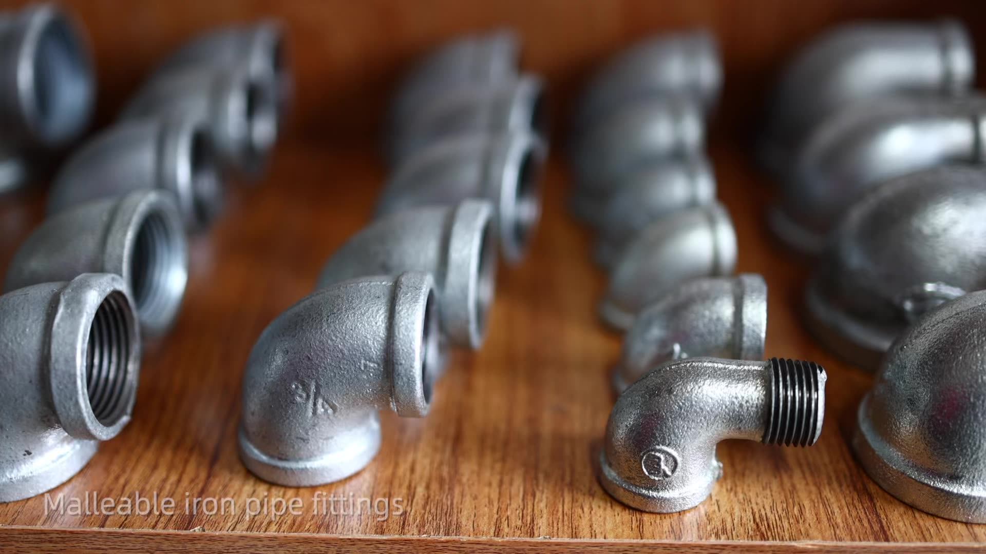 Bspt Female Male Threaded Connector Gi Malleable Iron Metal Steel Pipe ...