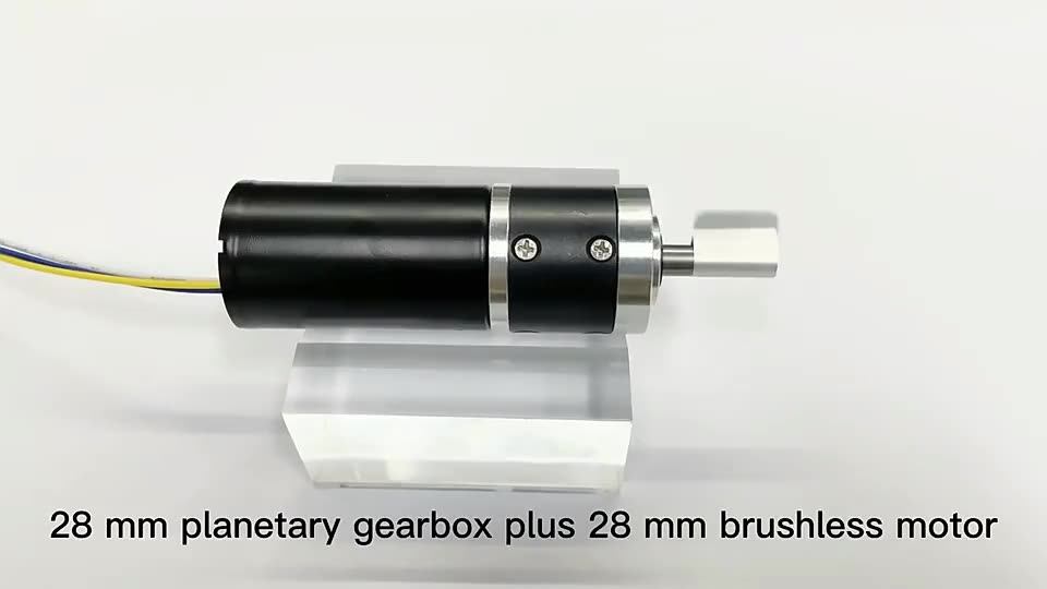 28mm Pulse Width Modulation Gear Motor 24 Volts 2nm High Brushless ...