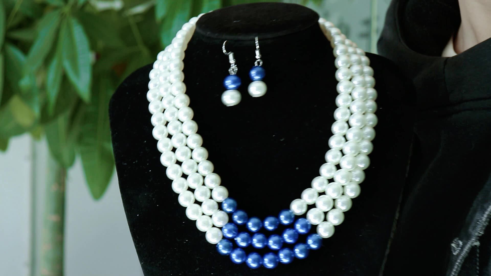 Handmade New Fashion Zob Zeta Phi Beta Sign Layer Imitation Pearl ...
