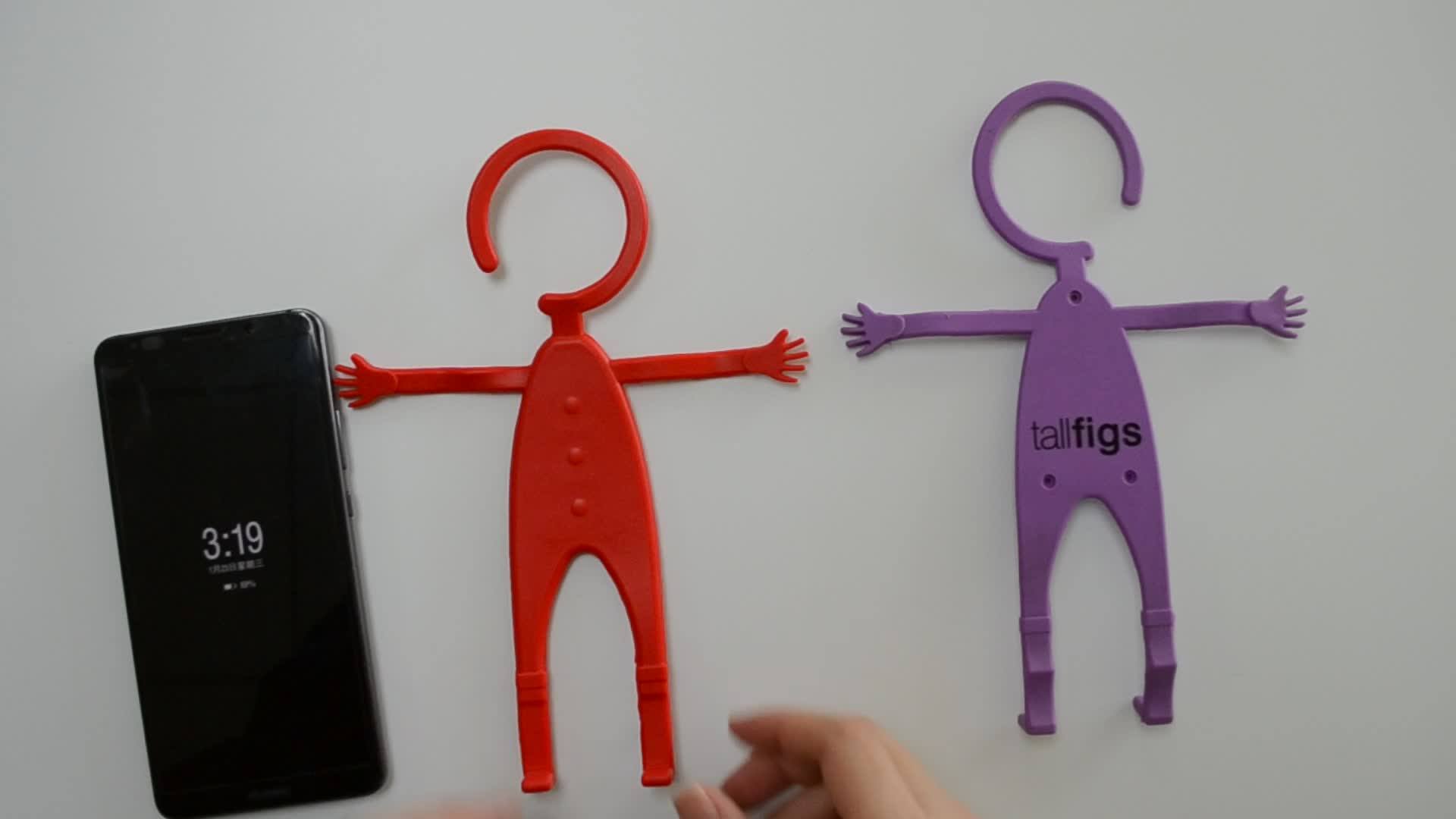 Cheap Custom Flexible Human Shape Silicon Grip Cell Phone Car Stand ...