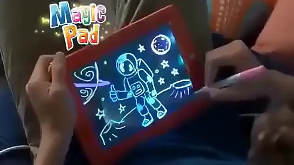 Children Art Educational 3d Graphics Clipboard Fluorescence Painting ...
