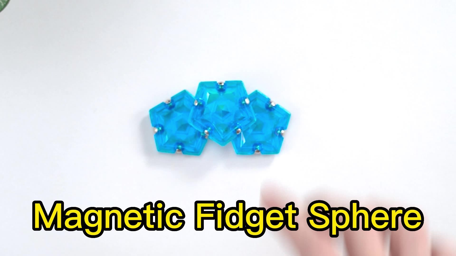 Pt Trending Magnetic Fidget Sphere Triangle Magnetic Building Blocks ...