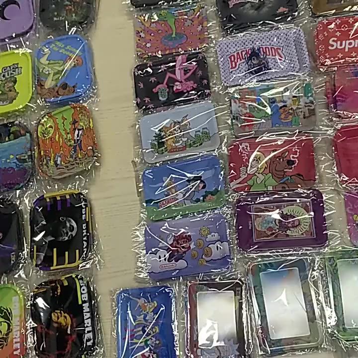 Weed Rolling Tray For Smoking Custom Printed Logo Weed Rolling Tray ...