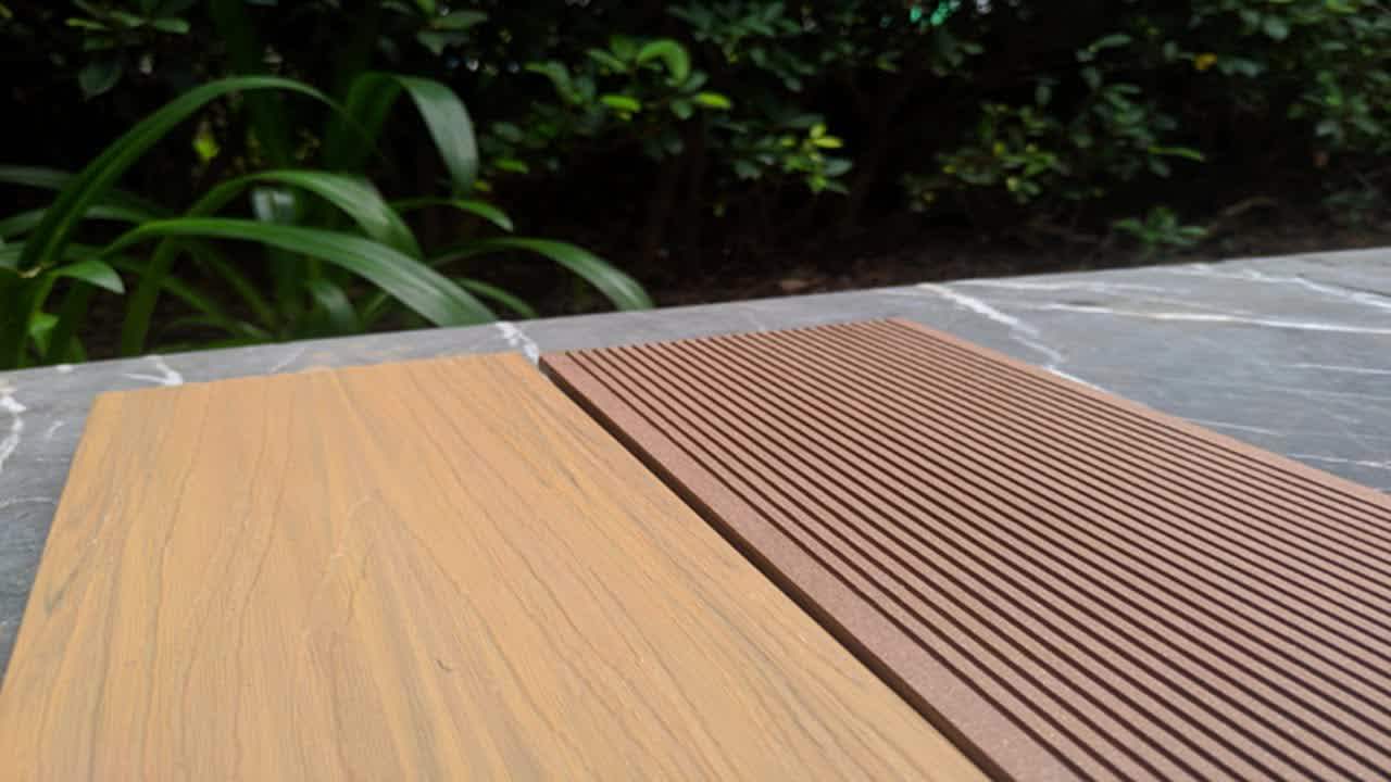 New Design Double Mix Color Co-extrusion Wpc Hollow Core Decking - Buy ...