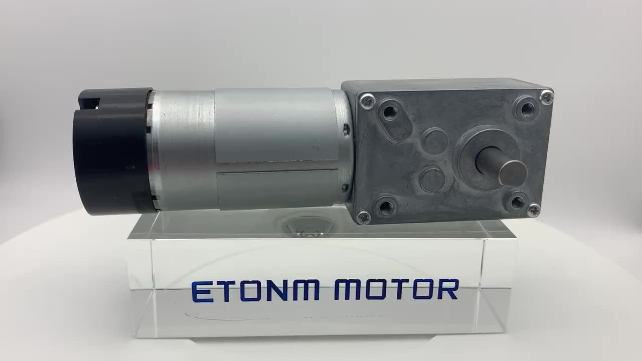 Dc 12v 24v Encoder Gear Motor With Worm Gearbox Low Noise - Buy Dc 12v ...