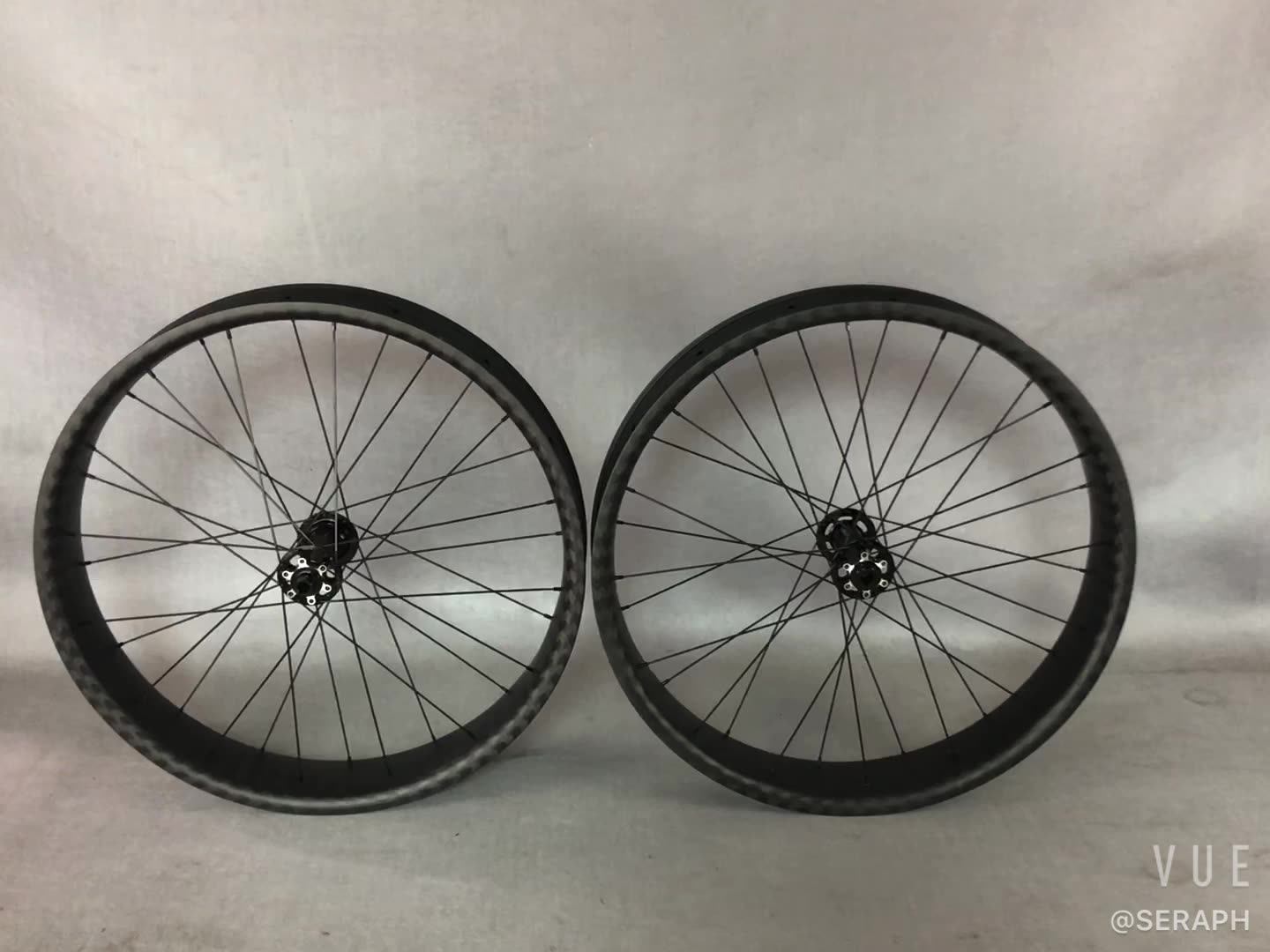 2021 New 26er Carbon Wheelset Fat Bike 6 Bolt Front 15*150mm Rear ...