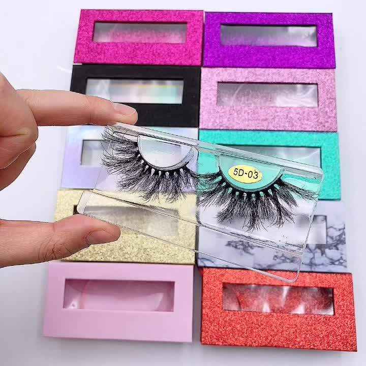 Wholesale Top Quality Customized Glitter False Lash Box Eyelashes Empty ...