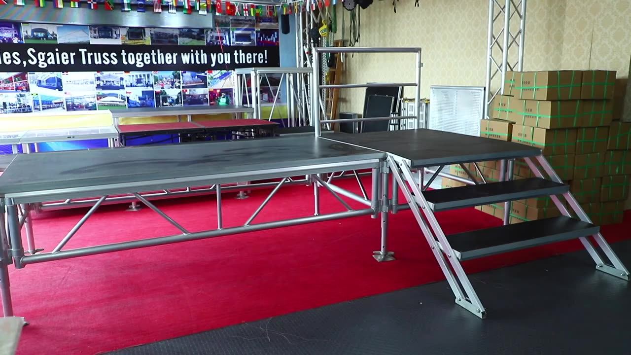 Customized Stage Podium Easy Install Aluminum Frame Height Adjustable ...