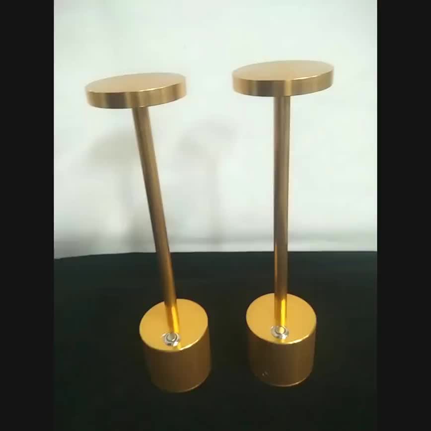 Golden Warm White Lighting Led Rechargeable Lamp Restaurant Decorative ...