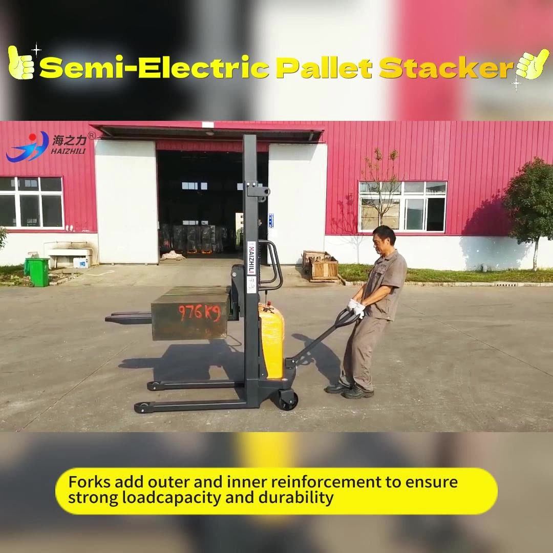 Manual Self Loading Stacker Custom Steel Structure Lift Pallet Stacker ...