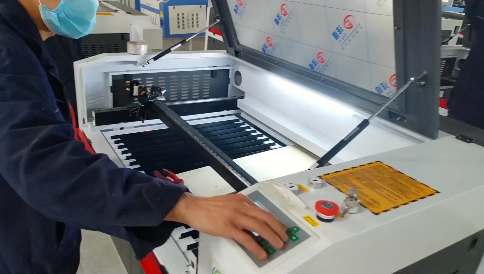 Jin Zhi Yin Ts4060 80w Laser Engraving Cutting Machine With Red Dot ...