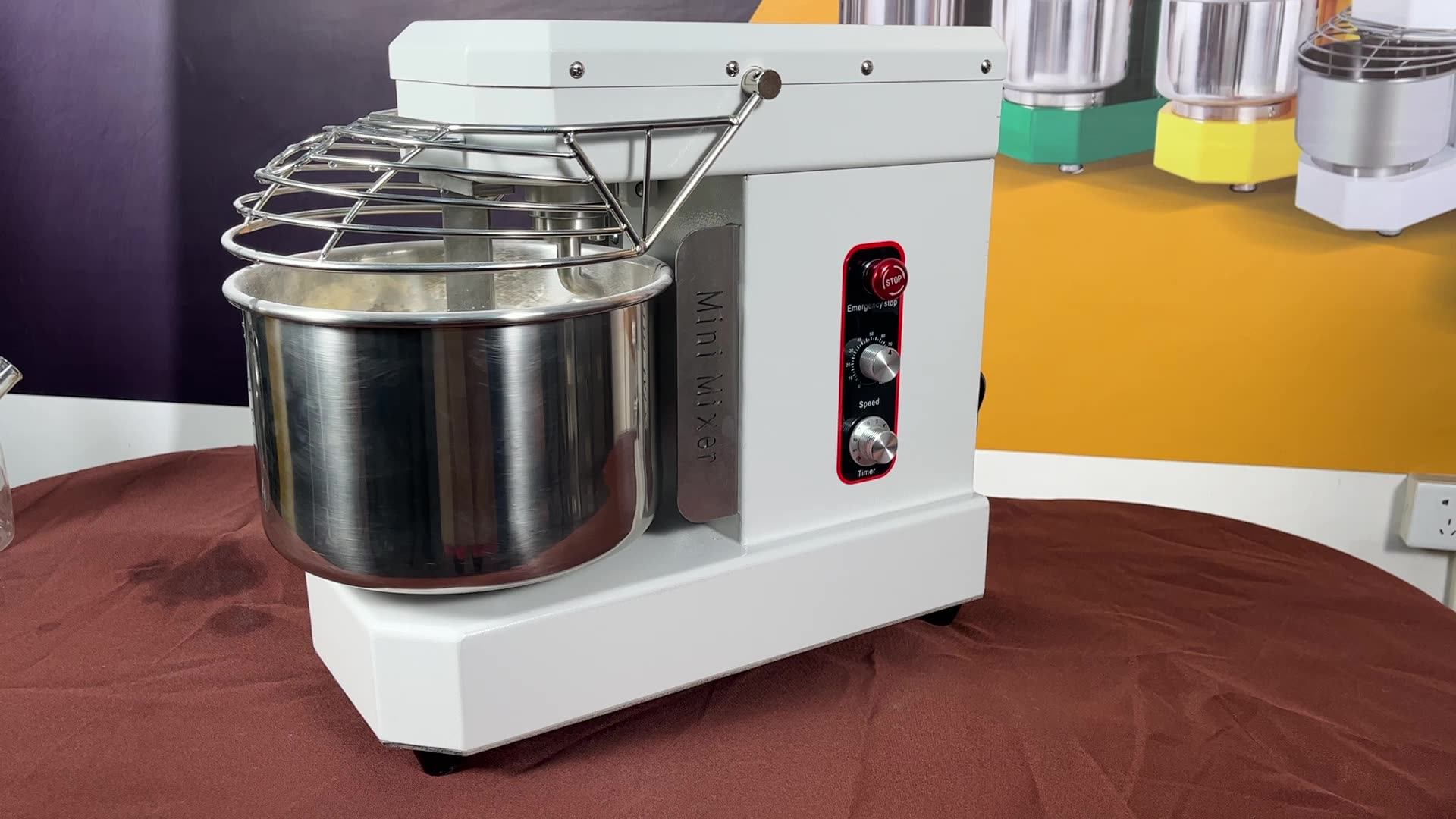 10 Liter Spiral Dough Mixer Removable Dough Mixer Machine Kneading ...