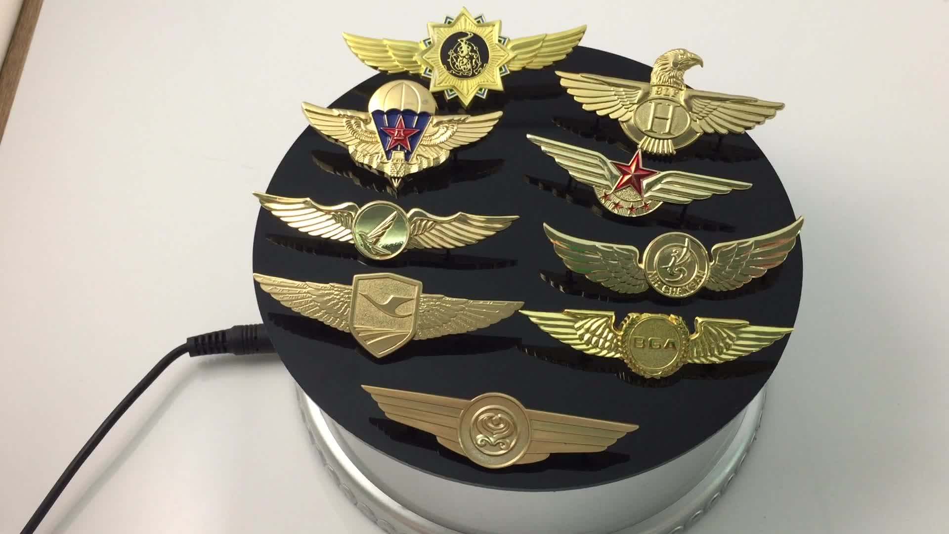 New Hot Custom Airline Pilot Wings/custom Metal Pilot Wings Pin Badge ...