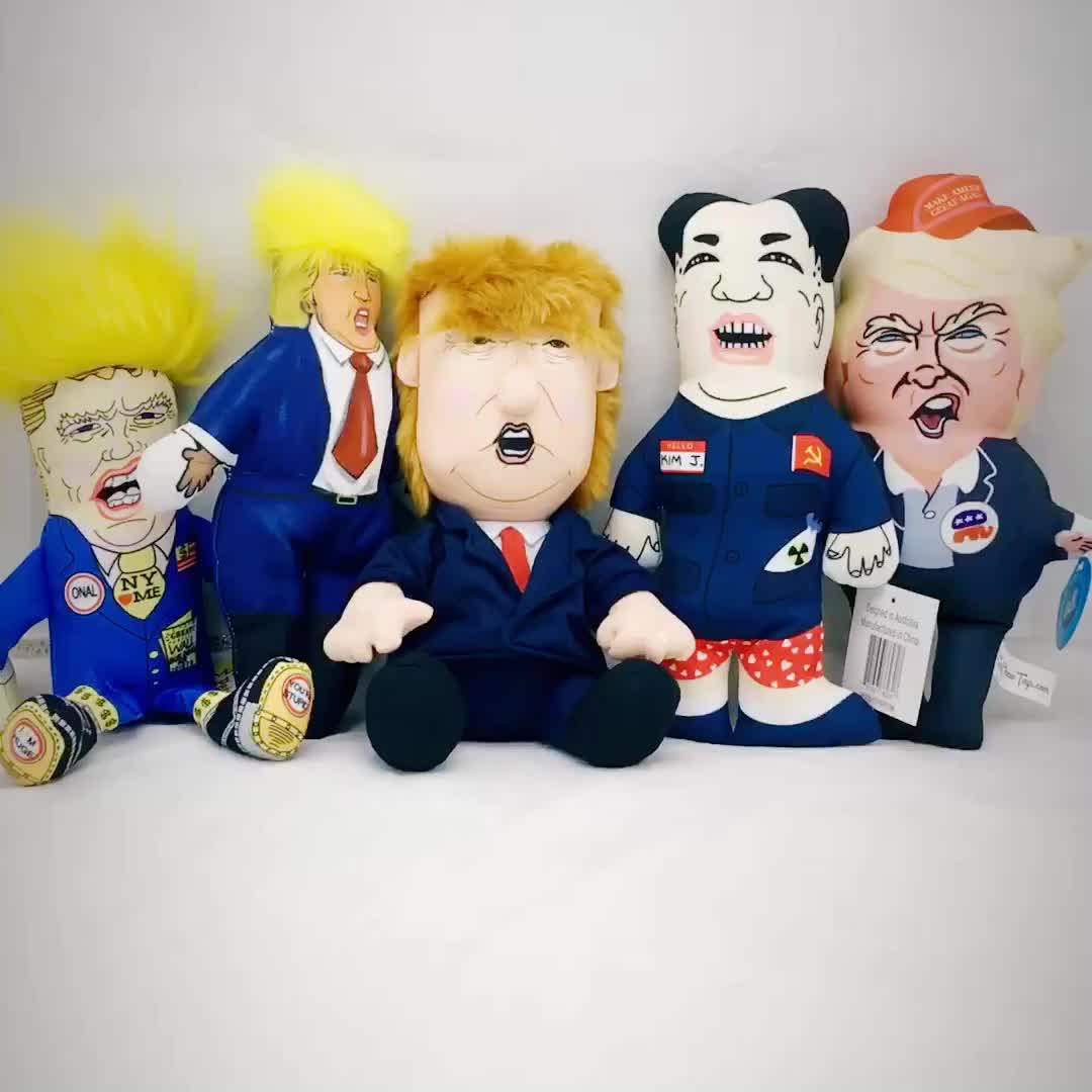 Interactive Treat Stuffed Trump Doll Catnip Cat Pet Toy Custom Logo ...
