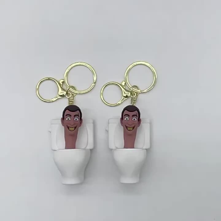 Skibidi Toilet Cartoon Animation Toilet Man Key Chain Wholesale Cute ...