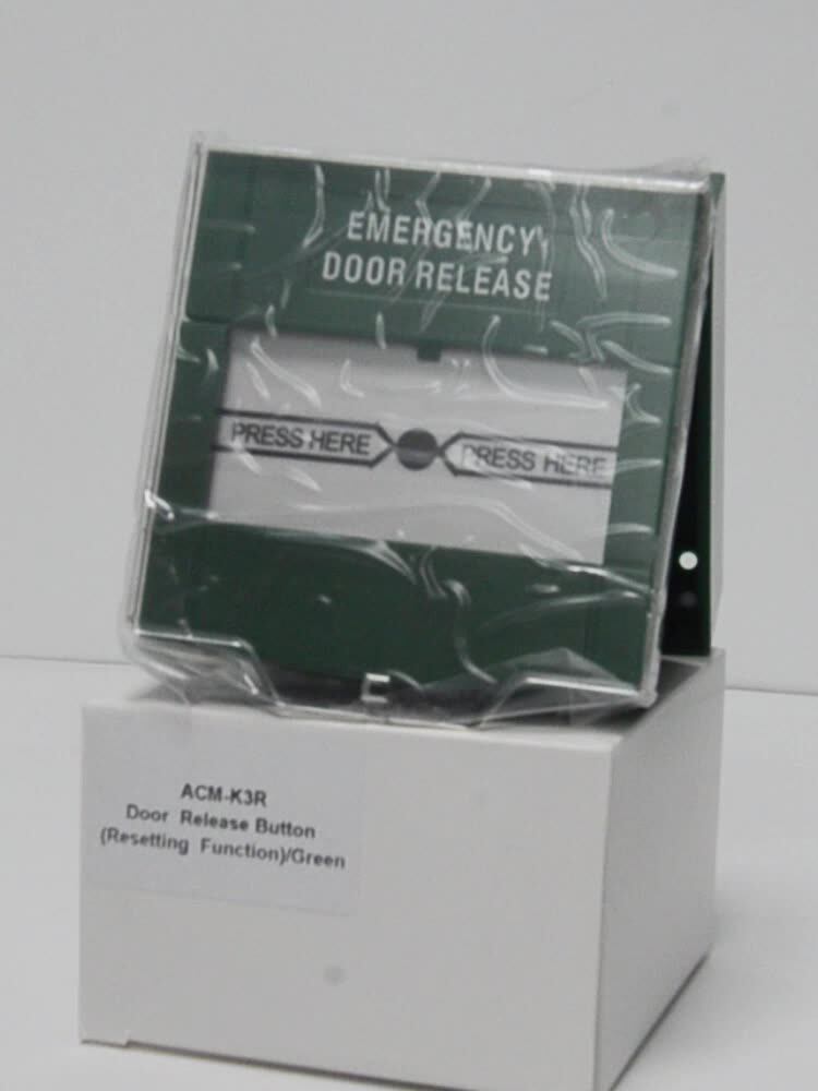 Green Glass Resettable Break Alarm Button Press Fire Alarm Emergency ...