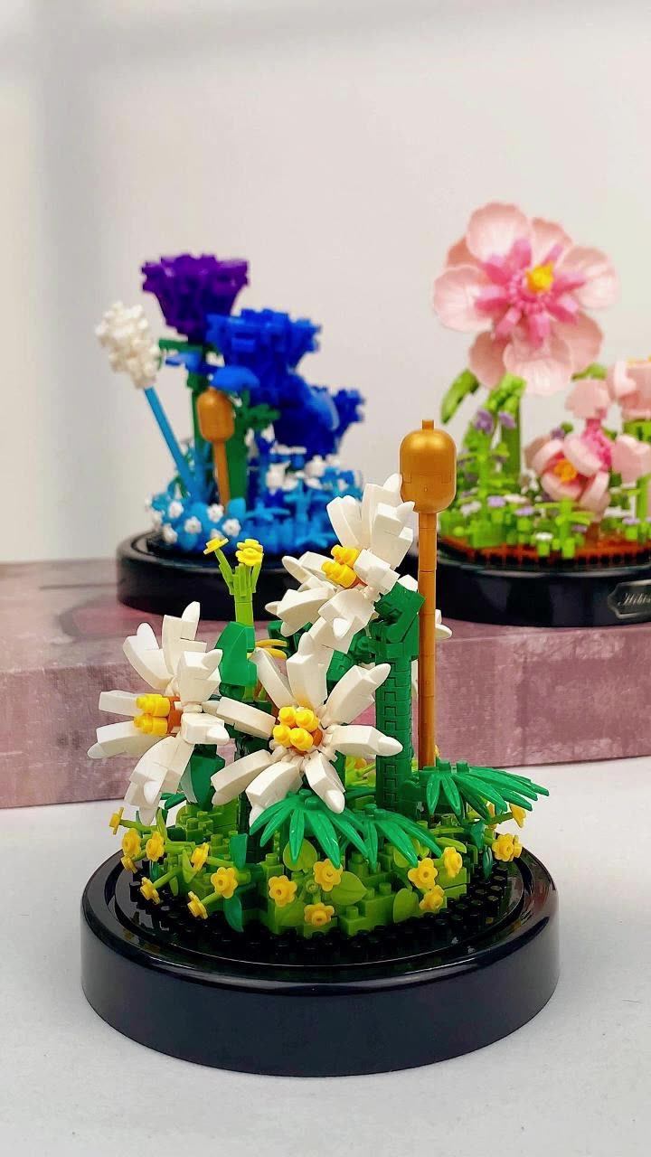 Balody 18497 Model Flower Mini Bricks Hibiscus Daisy Sunflower Rose Diy ...
